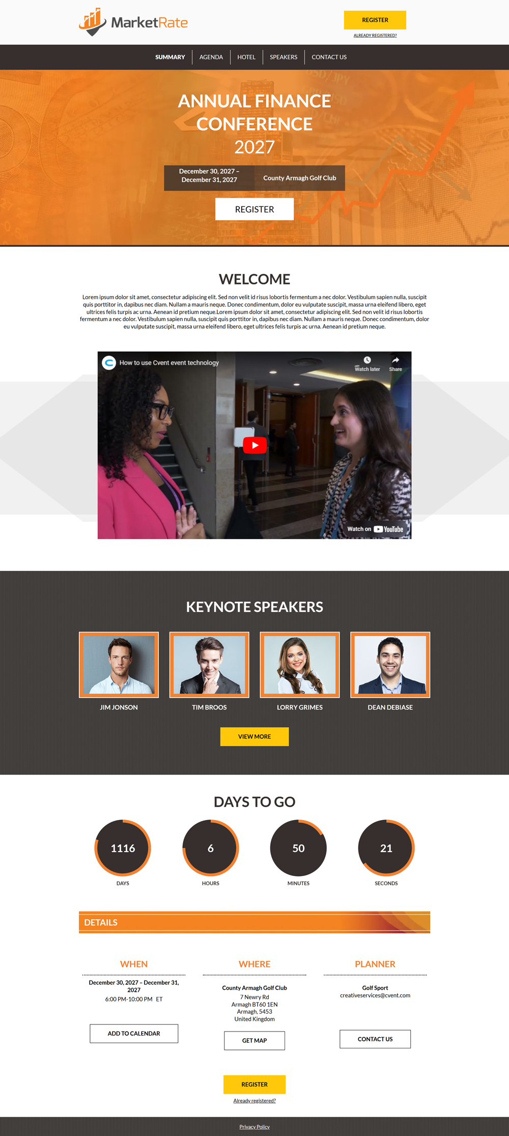 Cvent | Visual Showcase for Event Management
