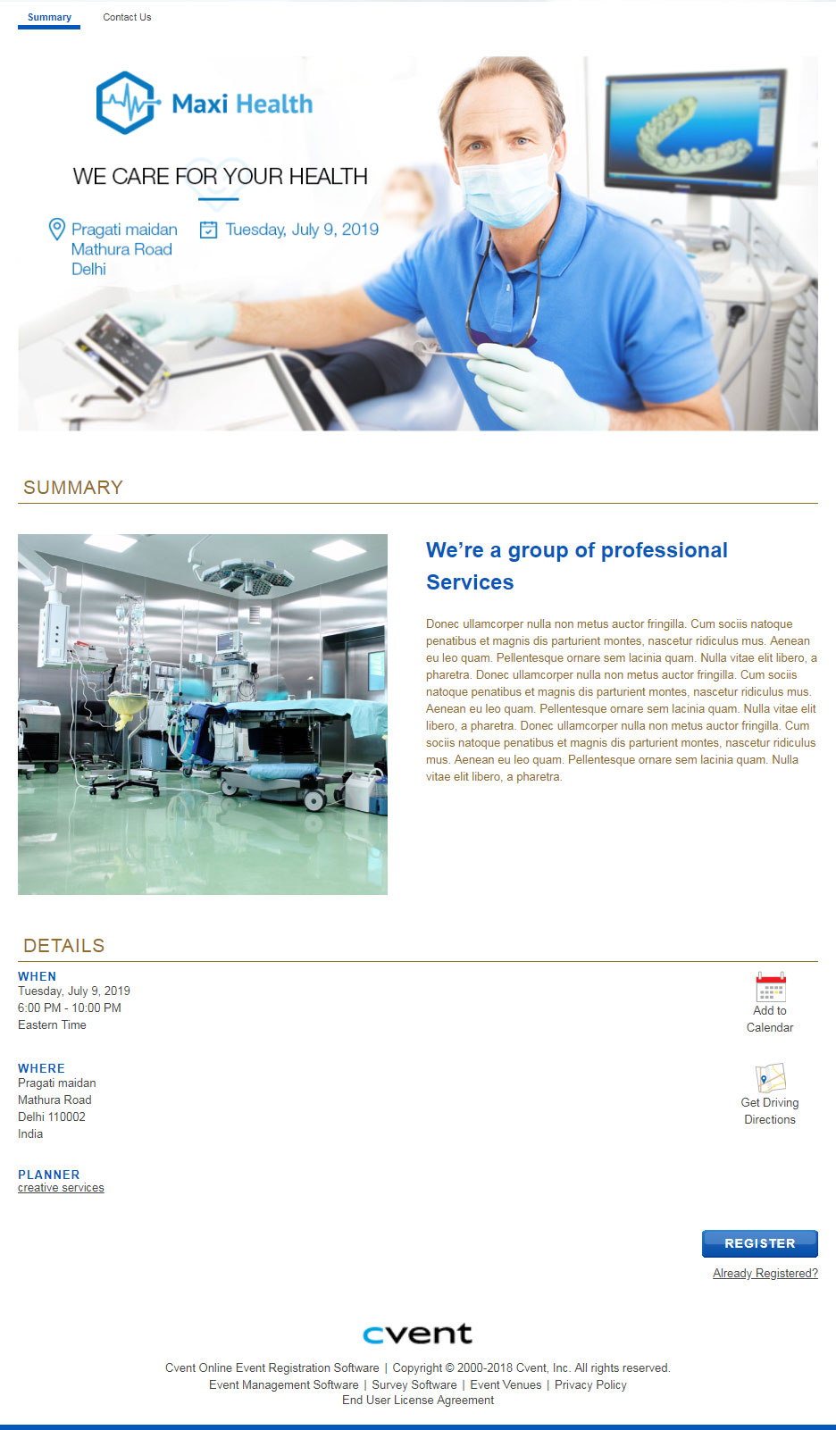 Cvent | Visual Showcase for Event Management