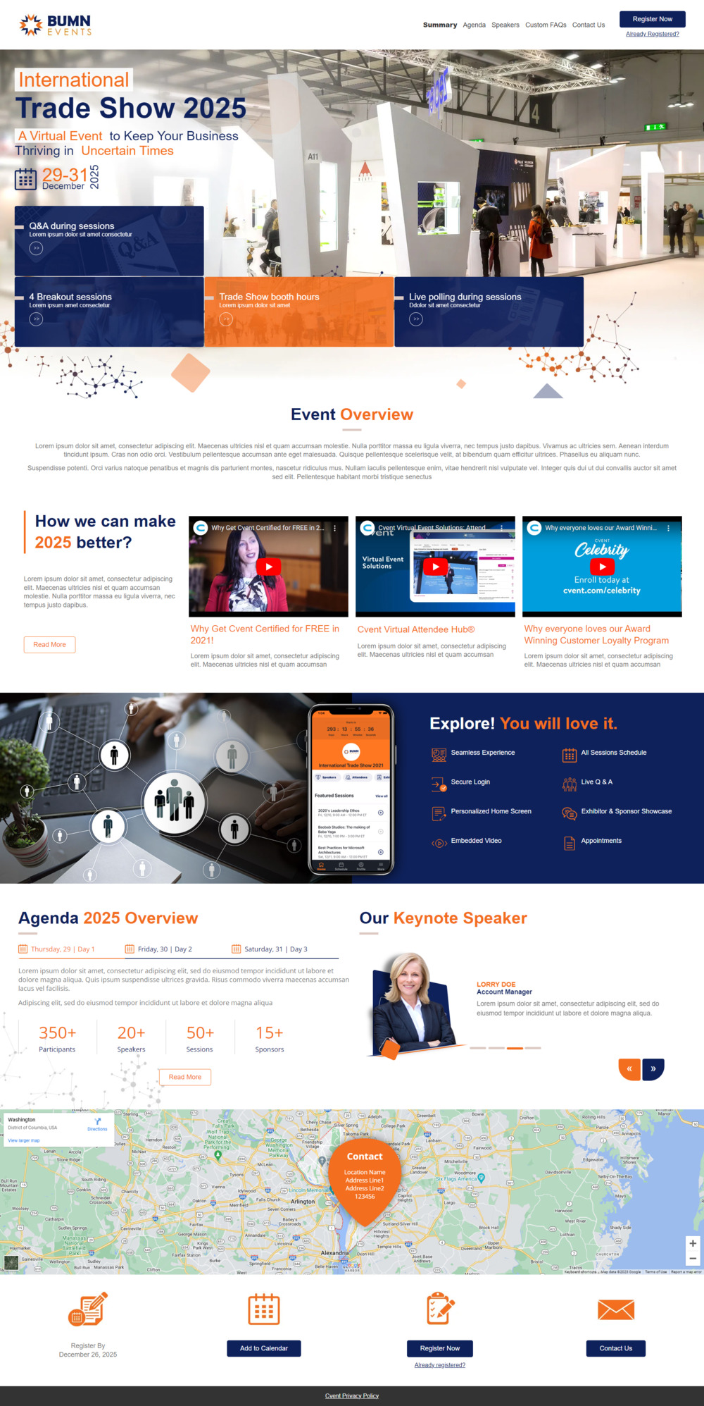 Cvent | Visual Showcase for Event Management